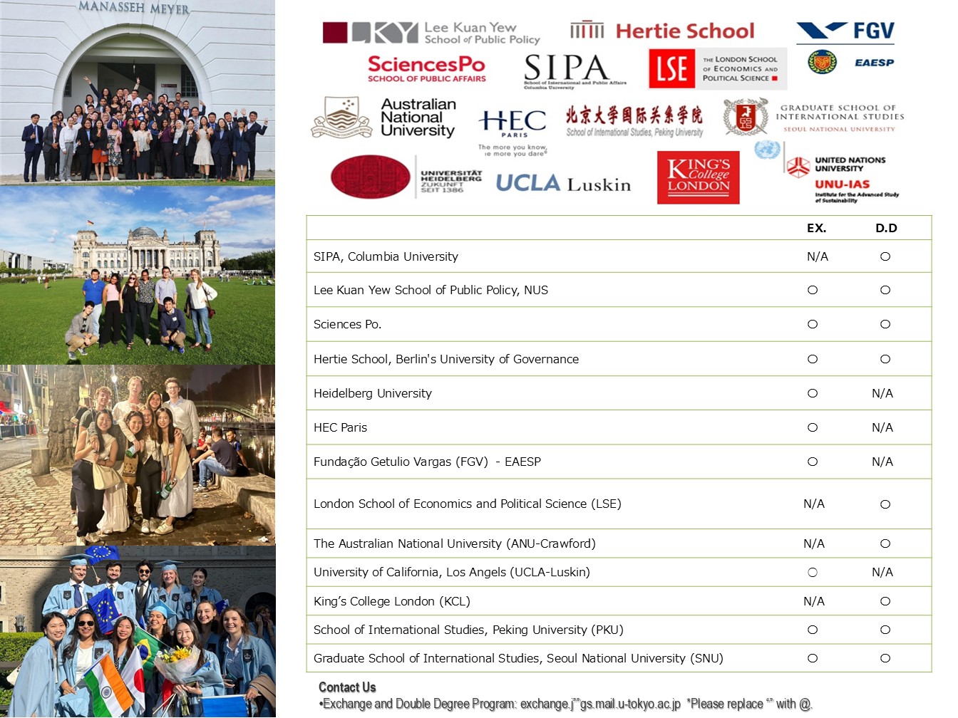 ダブル・ディグリープログラム及び交換留学プログラムに関する説明会をハイブリッド開催します。 | GraSPP